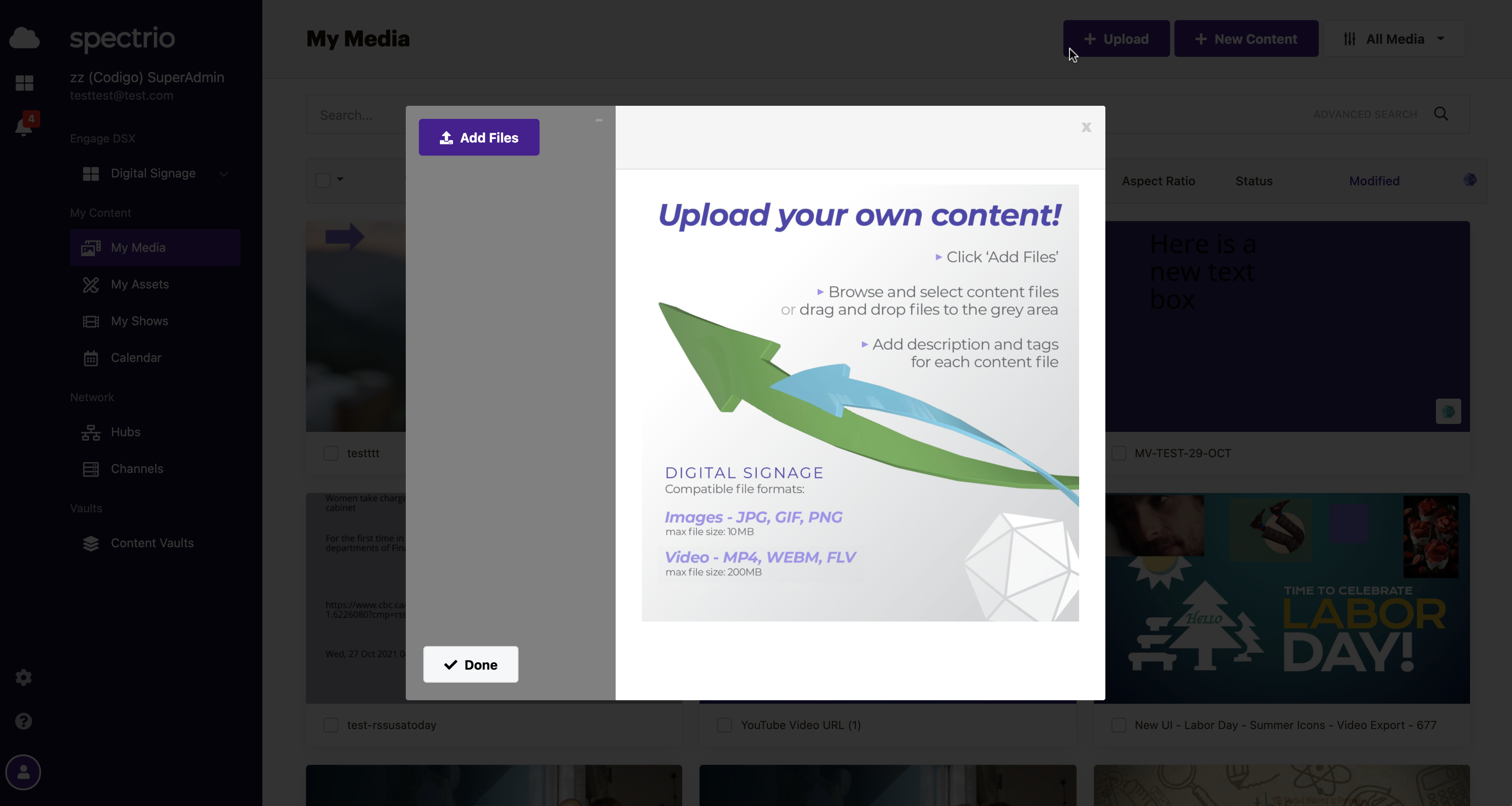 How Do I Upload My Own Pages And Assets Spectrio